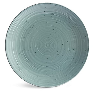 Sango Siterra Artist's Blend 16-Piece Stoneware Dinnerware Set with Round Plates and Bowls, Muticolor