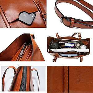 ZOSIVEB Hobo Purses Handbags for Woman Crossbody Large Handbag for Ladies Shoulder Vegan Fashion Leather Tote Bag (Pink)