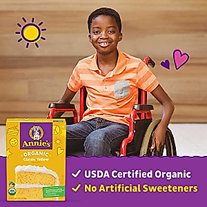 Annie's Homegrown Organic Cake Mix, Classic Yellow, 21 ounces