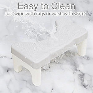 2 Pack Toilet Stool, Bathroom Squat Stool, Poop Stool for Adults, Plastic Potty Stool