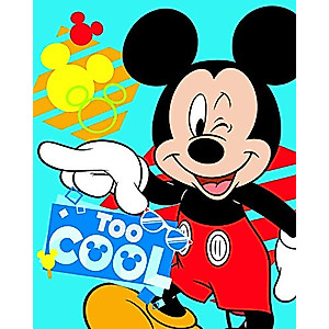 Northwest Mickey Cool Mouse 46" x 60" Fleece Throw Blanket