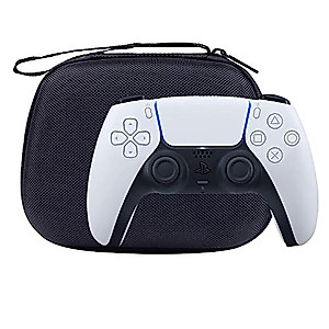 khanka Hard Case Replacement for Sony PlayStation 5 DualSense Wireless Controller (Black)