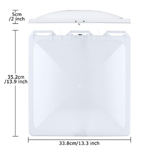 Oungy Rv Vent Covers for Roof RV Roof Vent Covers Compatible with 14 x 14 Inch Replacement Roof Vent Cover for Trailer Camper Motorhome, White
