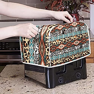 Doojoayie World Map Stars 2 Slice Toaster Cover Bread Toaster Oven Dustproof Cover Small Appliance Cover Dust Protection & Waterproof