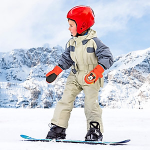 DISNEY Mickey Mouse Toddler Mittens Ages 2-4, Waterproof Toddler Gloves, Mickey Kids Snow Mittens, 3M Thinsulate Gloves