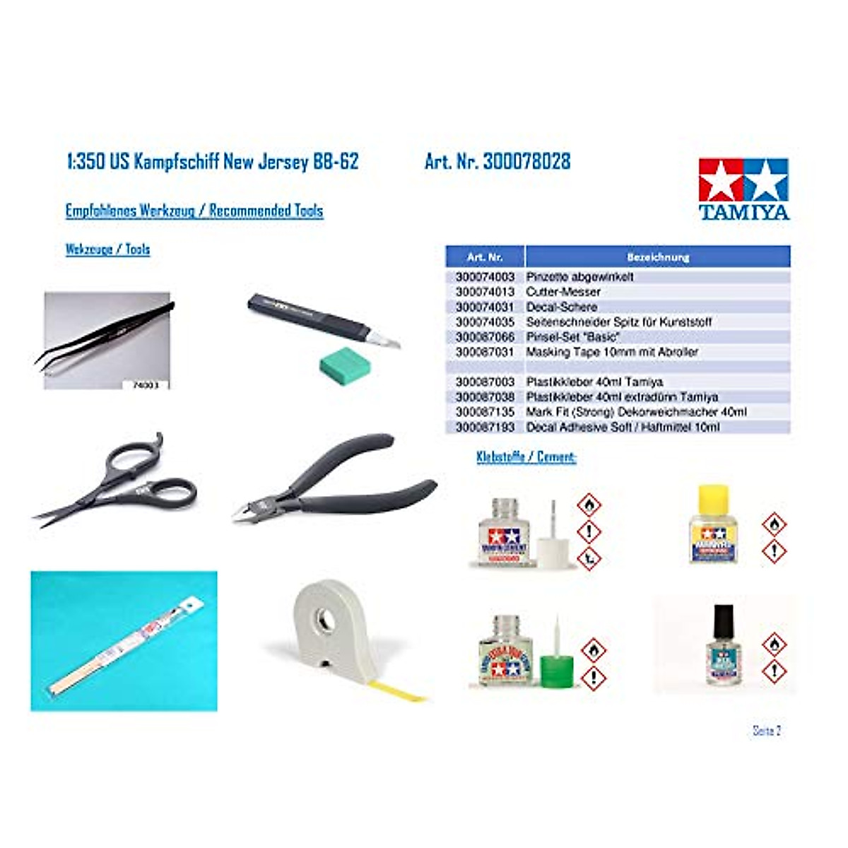 Tamiya Models US Battleship New Jersey BB-62 Model Kit