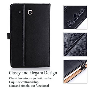 ProCase Galaxy Tab E 9.6 Case – Vintage Stand Folio Case Cover for Galaxy Tab E 9.6"/ Tab E Nook 9.6-Inch Tablet (SM-T560 / T561 / T565 and SM-T567V Verizon 4G LTE Version) -Black