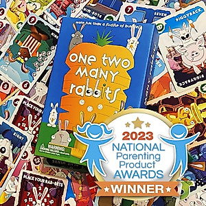 Three Archers Games One Two Many Rabbits Card & Dice Game | Fun Family Game | Entertaining and Educational | 10-20 Minutes, 1-4 Players, Ages 7 and up