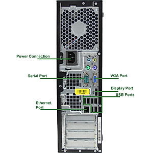 HP Elite SFF Desktop Computer PC, Intel Core i7 3.4GHZ Processor, 16GB Ram, 512GB M.2 SSD, WiFi & Bluetooth, Wireless Keyboard and Mouse, 24 Inch FHD LED Monitor, Windows 10 (Renewed)