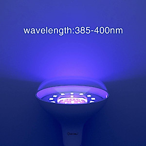 Onforu 2 Pack 120W Equiv LED Black Light Bulb, BR30 E26 Blacklight Bulbs for Glow in The Dark, 385-400nm, 15W Black Light Flood Light for Halloween Christmas Party, Body Paint, Fluorescent Poster