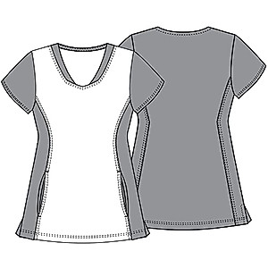 Tooniforms Women Scrubs Top V-Neck Plus Size TF749, 3XL, Pokemon Party