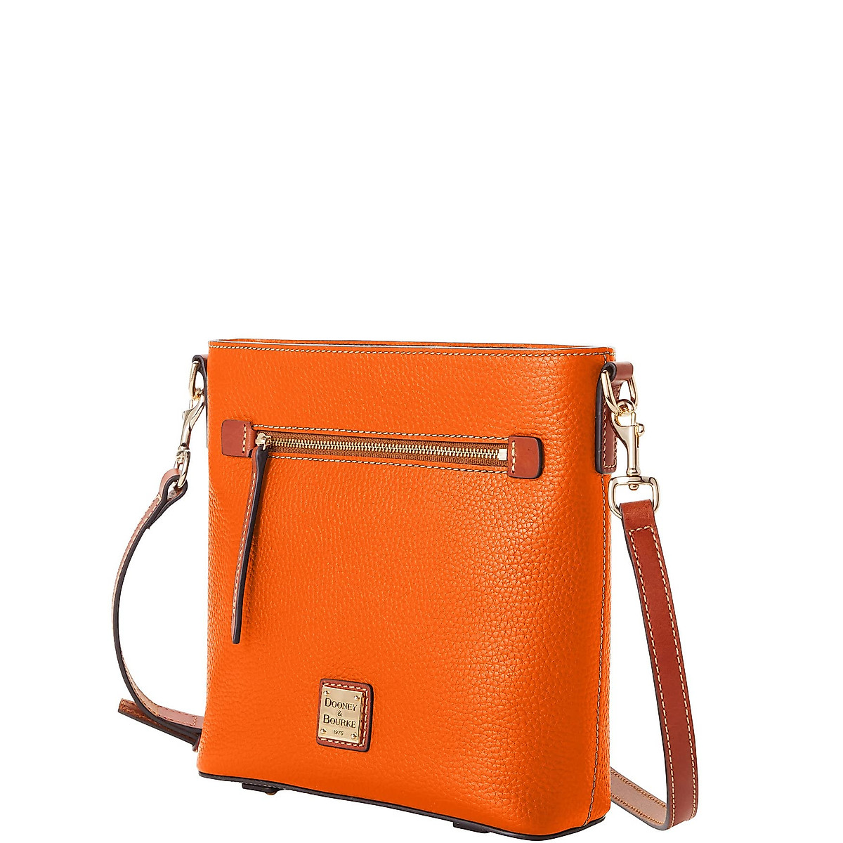 Dooney & Bourke Handbag, Pebble Grain Zip Crossbody - Clementine