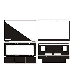 Vinyl Skin Sticker for Asus ROG Flow X13 GV301 /Zephyrus G14 GA401 / M16 GU603 / Zephyrus G15 GA503QR (Zephyrus G14 GA401, Black Matte)