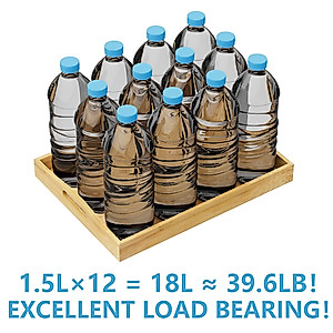 HEITICUP Bamboo Serving Tray-One Piece Set of Bed Tray Coffee Table with Handles, Kitchen Trays for Party, Serving Breakfast Pastries, Eating, Snacks, Mini Bars