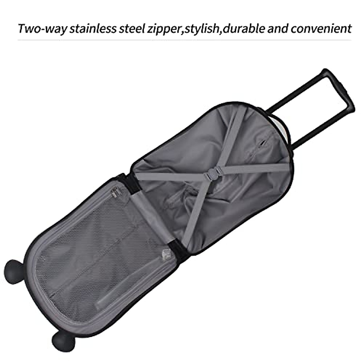 GinzaTravel Children's Fashion Suitcase 18 Inch Children's Fun Series No. 4 (Twin Series) (Sunshine Boy, 18")