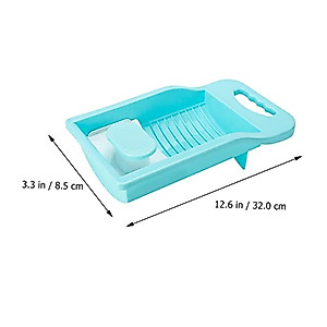 Zerodeko 4 Pcs Small Washboard Laundry Board Washboard for Hand Washing Clothes Bra Washboards Socks Mini Washboard Small Handle Household Laundry Tool Pp Household Items Child Manual