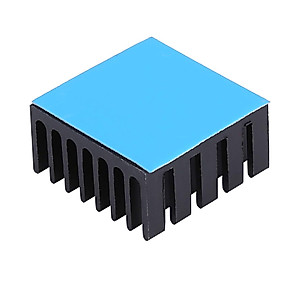 Awxlumv 10PCS 20mm Heatsink Kit 20x20x10mm/ 0.79x0.79x0.39inch with Thermal Conductive Adhesive Tape, Cooler Heat Sink for Cooling GPU IC Chips VRAM VGA RAM (20mmx20mmx10mm)