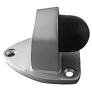 Shepherd Hardware 3406E Heavy Duty Floor Mount Door Stop, 2-Pack, 2 Inch, Satin Nickel