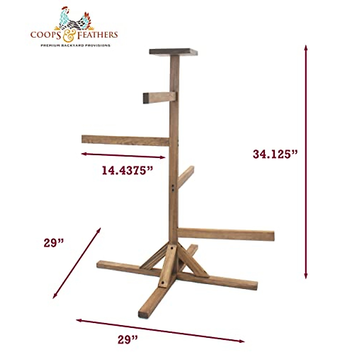 Coops & Feathers Roosting Perch-A Perfect Bird's Eye View (Small)