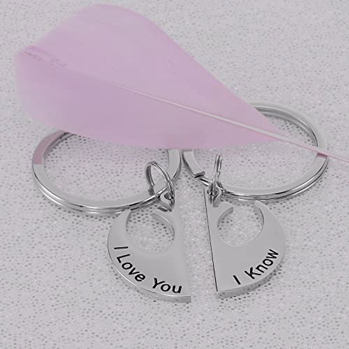 Kivosliviz Star Wars Couple Keychain Star Wars Gifts for Her Star Wars I Love You I Know Star Wars Jewlry for Women