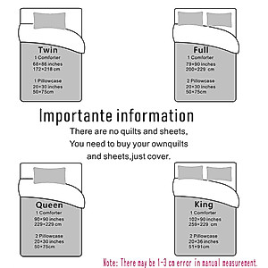 DAIRUINI Kpop Map of The Soul 7 Bedding Set Jimin Suga Jungkook V Twin King Queen Full 3Pcs Quilt Cover Pillow Cases Set,A-964,Queen:90"x90"/229 * 229cm