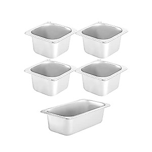 VEVOR 7.8 Qt Sandwich Table 150W Stainless Salad Bar Refrigerated Condiment Prep Station, 40in, Silver