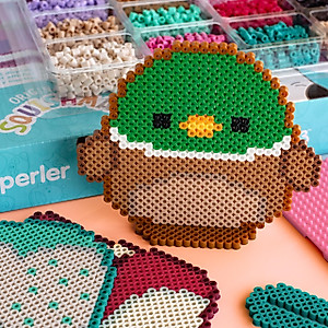 Perler Squishmallows Fused Bead Activity Kit with 5 Unique Patterns, Finished Project Sizes Vary, Multicolor 4393 Pieces