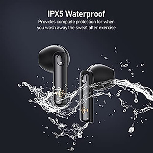 Wireless Earbuds, Gsoemon Qualcomm® aptX™ Deep Bass HiFi Stereo Sound in-Ear Headphones 13mm Driver CVC 8.0 Clear Call Noise Reduction True Wireless Earbuds Bluetooth 5.1 IP5 Waterproof Touch Control