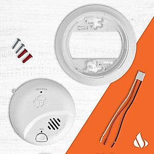 First Alert SMI105-AC, Interconnect Hardwire Smoke Alarm with 10-Year Battery Backup, 1-Pack