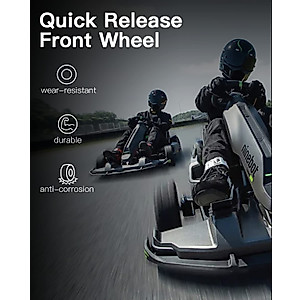 stio Front Wheel Assembly for Go Kart Pro and Gokart Bundle, Compatible with Ninebot by Segway GoKart Pro/Gokart Kit, Gokart Karting Front Wheel Replacements Kart Kit Refit Original Accessories