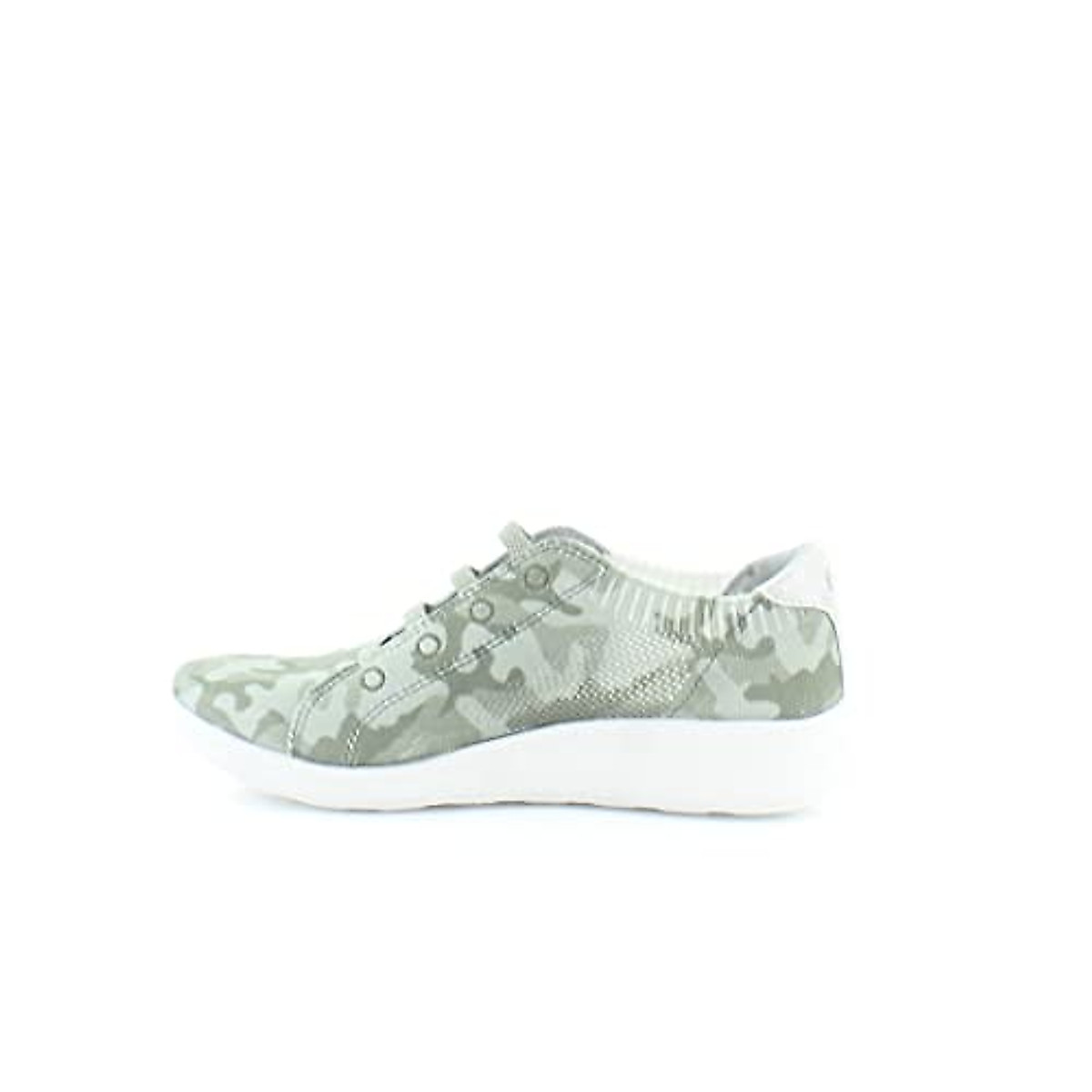 BZees Womens Golden Knit Casual and Fashion Sneakers Green 6 Medium (B,M)