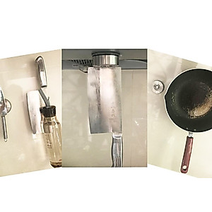 Powerful Suction Cup Magnetic Knife Holder Wall Mounted Stainless Steel Magnet