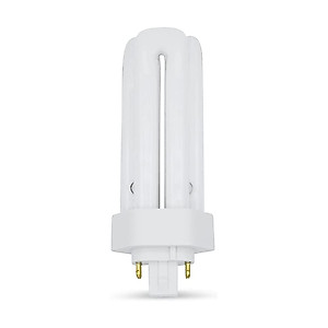 Technical Precision 32W Bulb Triple Tube Compact Fluorescent Light Bulb Replacement for Panasonic FHT32E35 Light Bulb T4 4 Pin CFL Bulb with GX24Q-3 Base - 3500K Neutral White - 2400 Lumens