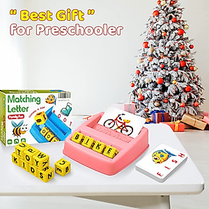 NARRIO Educational Toys for 3-5 Year Old Girls Gifts, Matching Letter Game Preschool ABC Learning Toys for Kids Ages 4-8 Years, Christmas Birthday Gifts for Toddler Toys Age 2-4