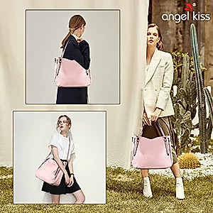 Women Handbag Vegan Leather Fashion Hobo Bag Large Capacity and Handbags with Adjustable Straps