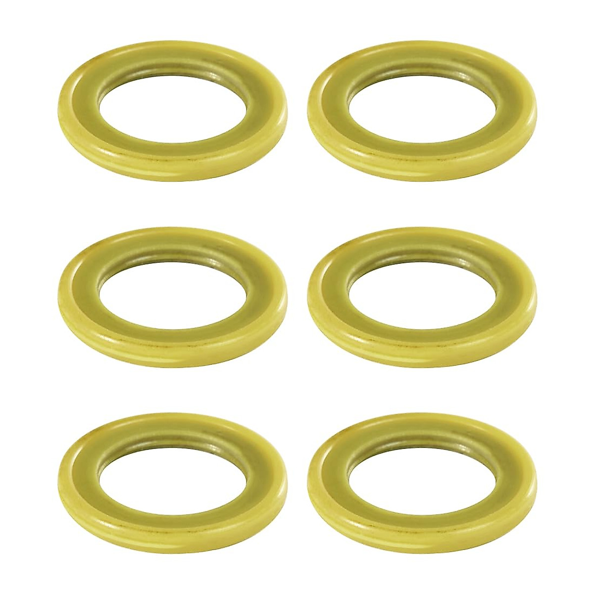 UTSAUTO 6Pcs Gearcase Drain Plug Seal 12-19183Q02 Lower Unit Seals Replacement for 3/8”-16 Drain Fill Screws