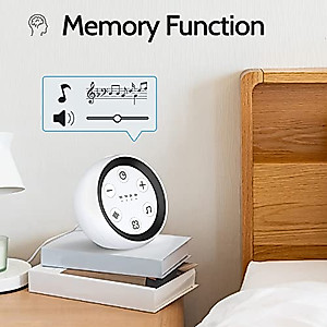 SoundMe Portable Sound Machine White Noise Machine for Sleeping with 32 Soothing Sounds Loud Travel Sleep Pink Brown Noise Machine for Baby Kids Adults 36 Volume Levels 4 Timer Sound Healing Machine