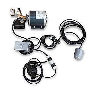 GROWONIX BP-6010 Booster Pump, 2000GPD Gallons Per Day, RO Pump for the EX600, EX1000, GX600, GX1000 Reverse Osmosis Systems, 150 PSI, Low Pressure Cutoff, Marathon Motor