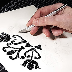 WA Portman Hobby Knife Set - 2 High Grade Precision Knives with 50 Premium Steel Hobby Knife Blades - Craft Knife Set with 50#11 Craft Cutter Blades - Precision Knife Set with #11 Hobby Blades