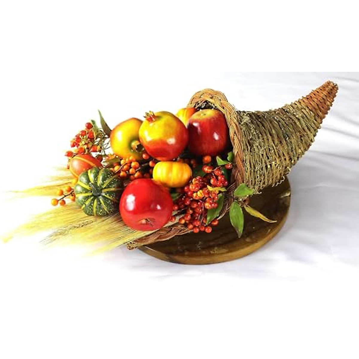 cornucopia basket for thanksgiving decor. (19'' cornucopia)