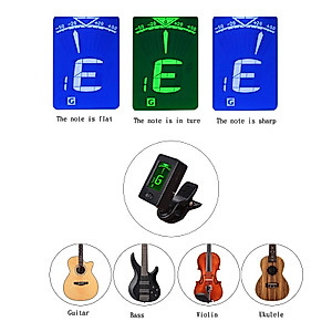 JYsun Classical Guitar Strings Nylon Black 3 Full Sets and 1pc Guitar Tuner 1pc Guitar Restringing Tool 1pc Guitar Capo 1pc Cleaning Cloth for Musical Instrument
