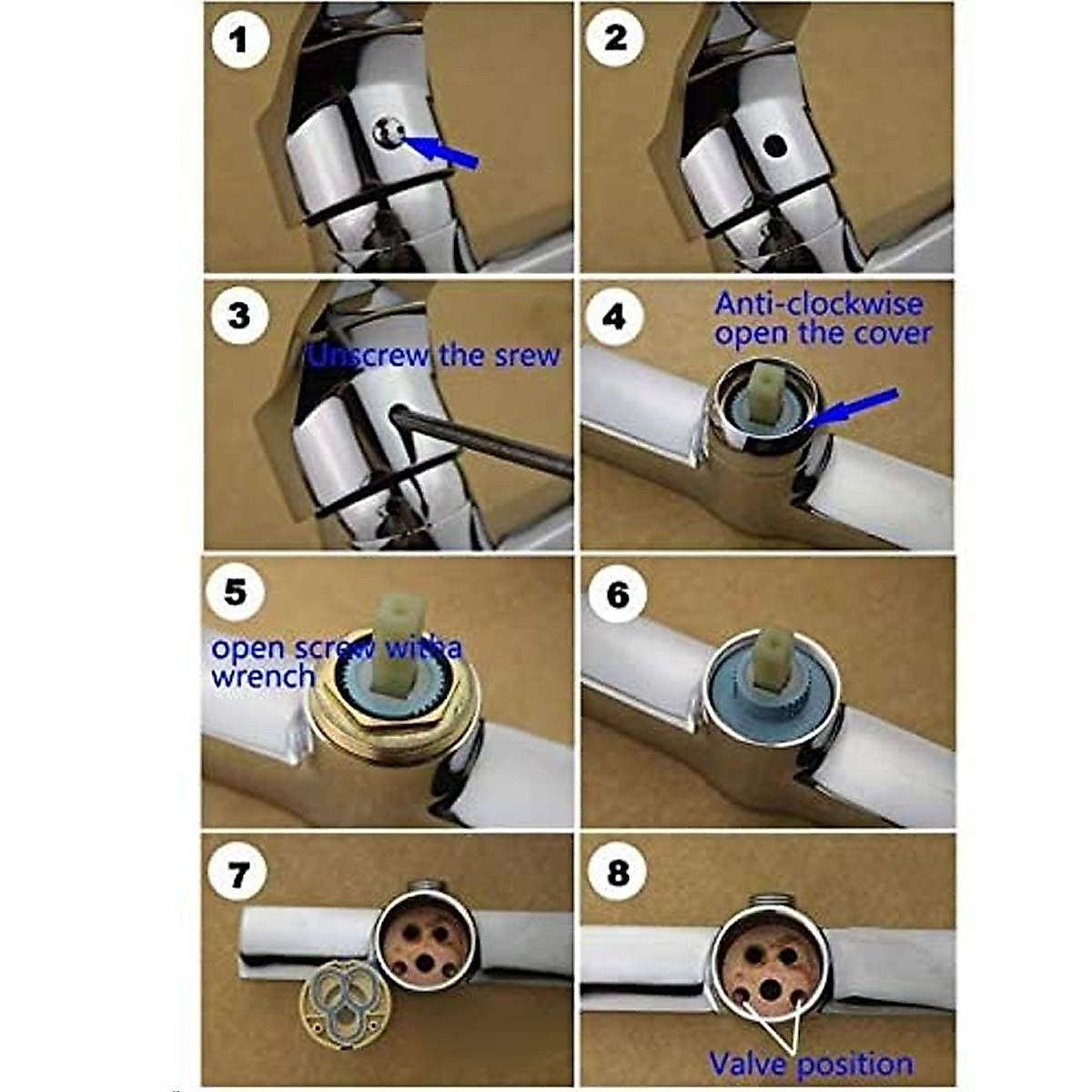 Faucet Valve Replacement Faucet Cartridge Ceramic Disc Cartridge for Single Handle Kitchen Basin Bathroom Faucet Parts (35mm)