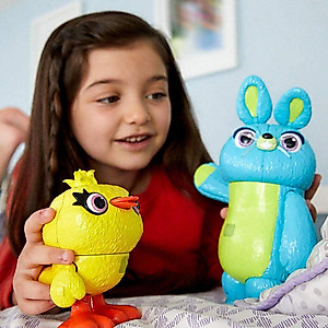 Mattel Disney Pixar's Toy Story Ducky and Bunny 2-Pack in Movie-inspired Relative Scale Interactive, Talking, for Ages 4 Years Old and Up