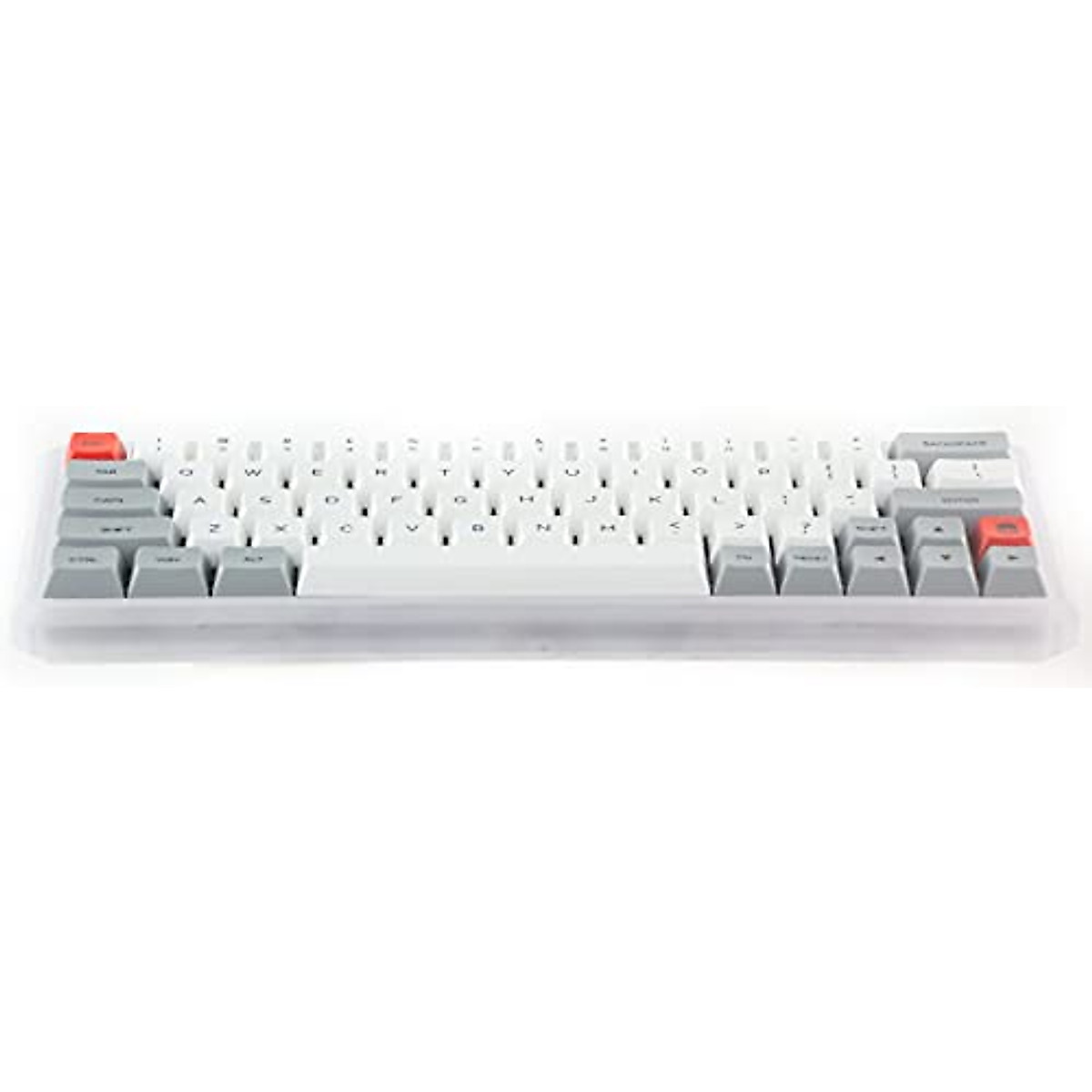Clack Polycarbonate Mechanical Keyboard - Cherry MX Reds - Hot swappable - GK64