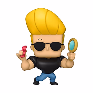 Funko POP Animation: Johnny Bravo - Johnny with Mirror & Comb, Multicolor, 5 inches, (57789)