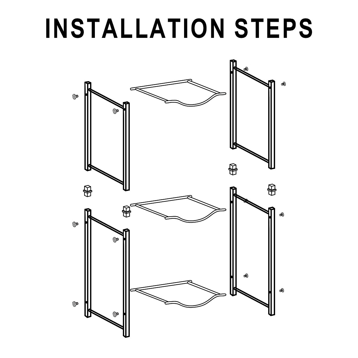 HOXHA Water Jug Holder 5 Gallon Water Jug Rack Heavy Duty Water Bottle Organizer Shelf Water Jug Dispenser Stand for Kitchen Home Office, 3 Slot
