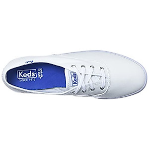 Keds Women's Champion Original Canvas Lace-Up Sneaker, White, 11 W US