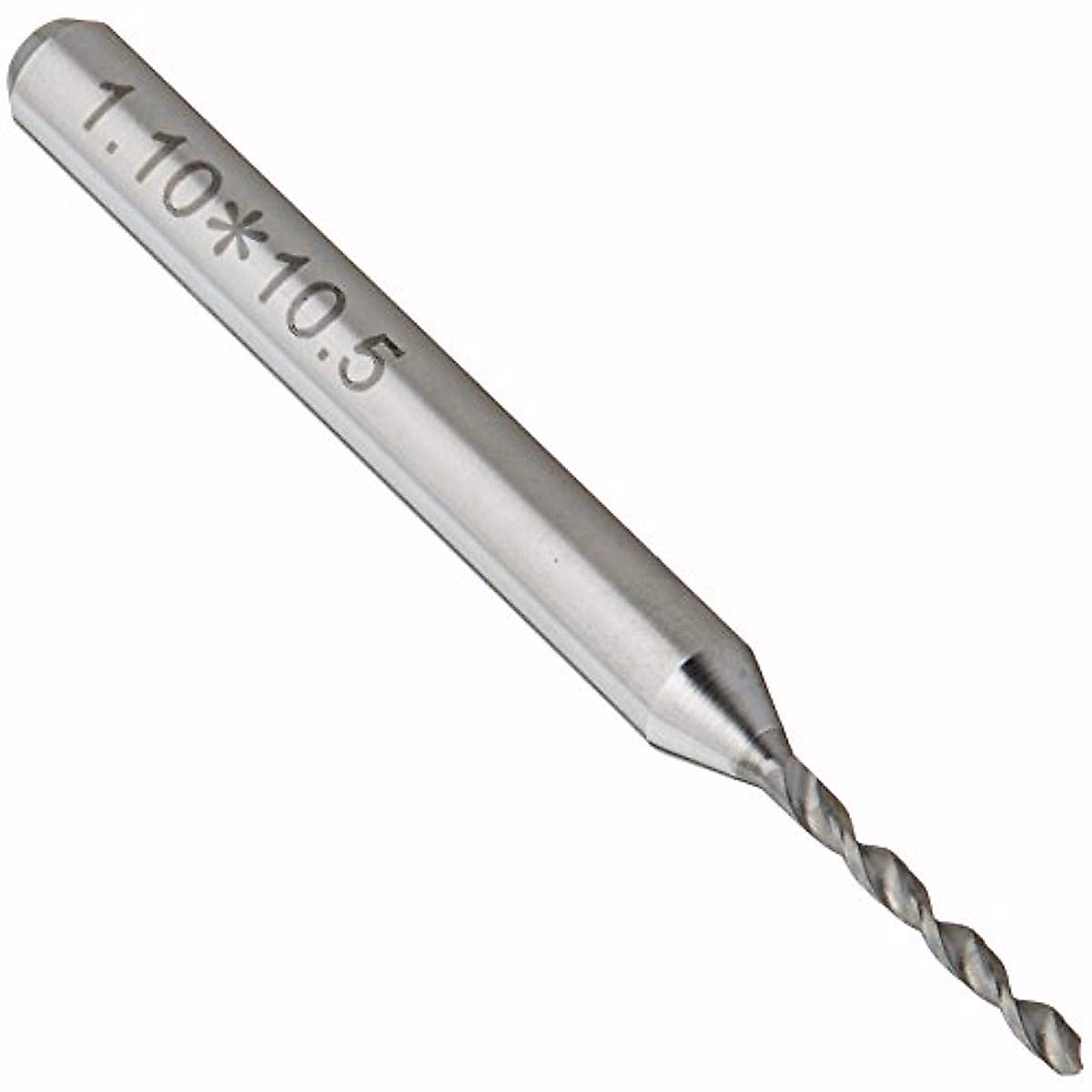 10 pcs 1.1mm Diameter Tungsten Carbide Macro Drill Bits, 1/8" Shank For PCB, Dremel, Jewelry, CNC, Soft Metals