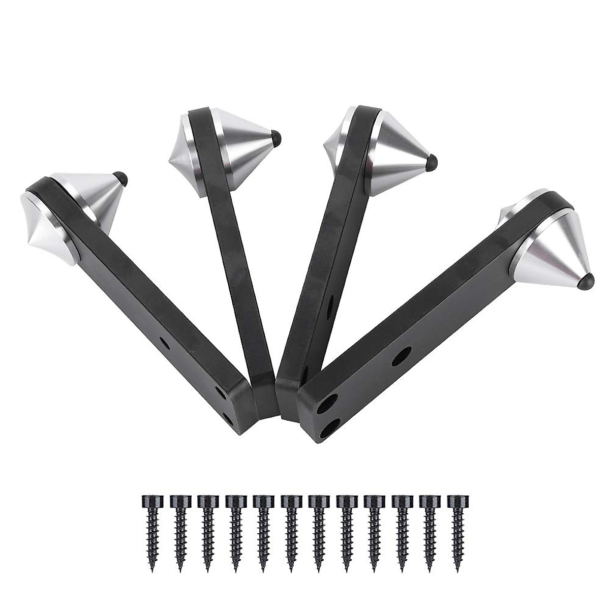 Speaker Shockproof Bracket, 4Pcs Combined Type Audio Speaker Foot Subwoofer Shockproof Spike Bracket, Floor Standing Speaker Isolation Feet