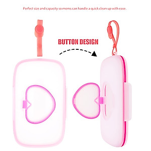 Healeved Baby Carrier 2PCS Baby Wipes Dispenser On-The-Go Wipes Dispenser Portable Baby Diaper Wipe Holders Travel Wipes Case Baby Wipe Holder for Travel,Outdoor Car Decor